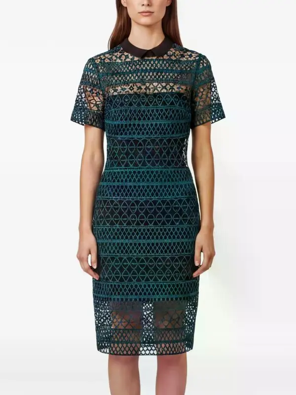 SELF-PORTRAIT Guipure Lace Midi Dress - Green