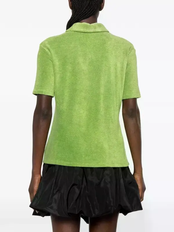 A.M.G. Terry-cloth Polo Shirt