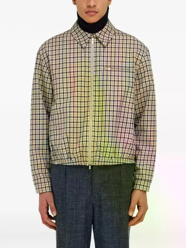 FERRAGAMO Checked Bomber Jacket