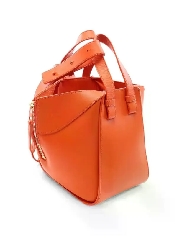 Loewe Hammock Leather Two-way Handbag - Orange