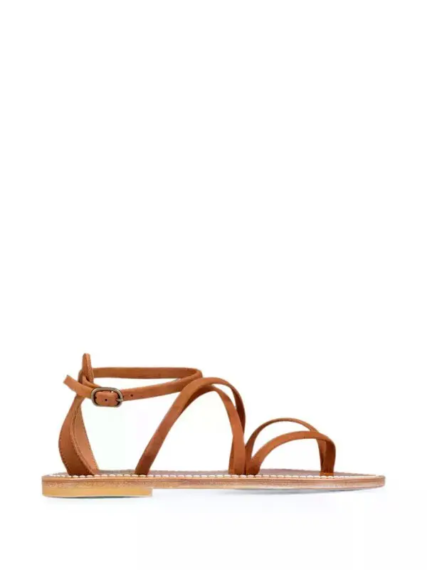 K.JACQUES Epicure Strappy Leather Sandals - Brown
