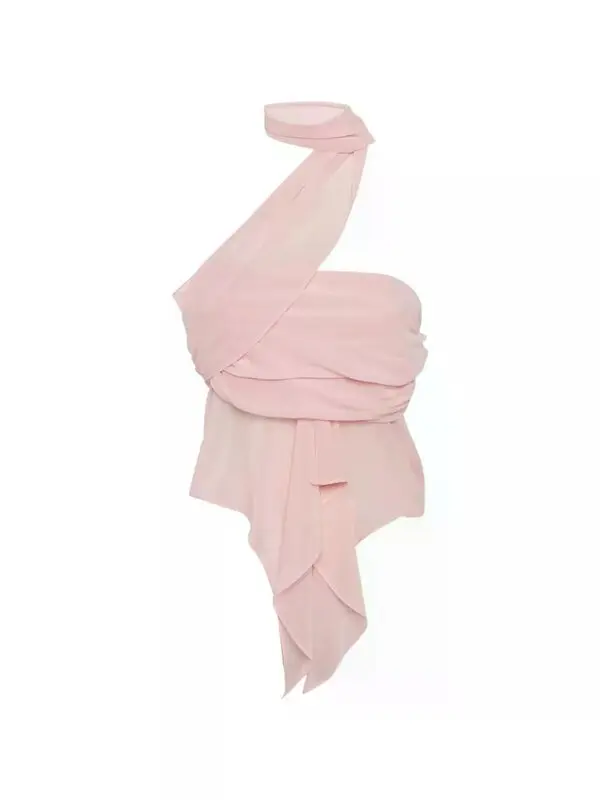 GUIZIO Chiffon Wrap Top