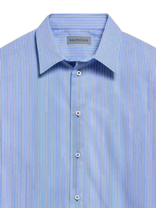 Balenciaga Striped Long-sleeve Shirt