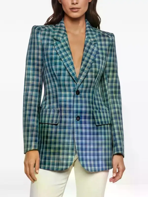 Balenciaga Hourglass Check Blazer