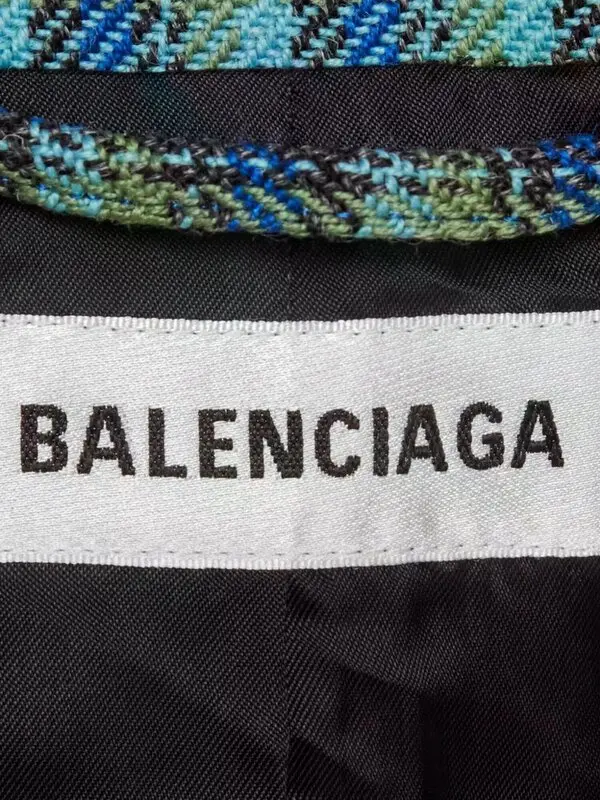 Balenciaga Hourglass Check Blazer