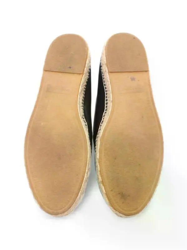 Saint Laurent Leather Cassandra Logo Detail Espadrilles