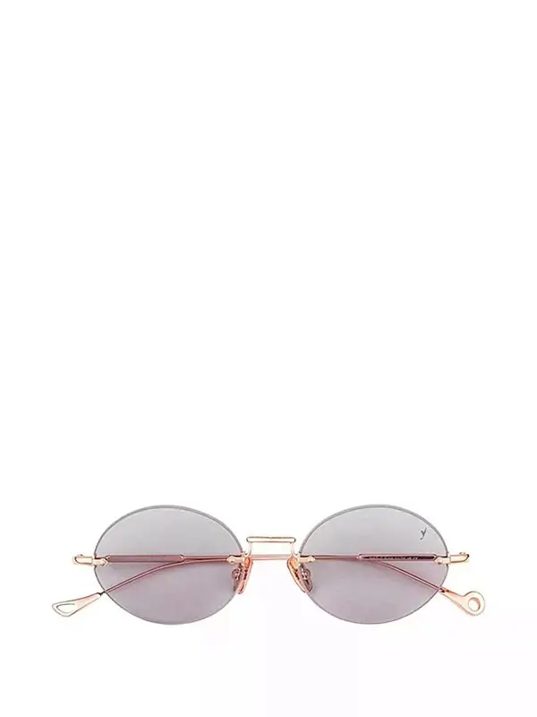 EYEPETIZER Rose- Tone Round Frame Sunglasses