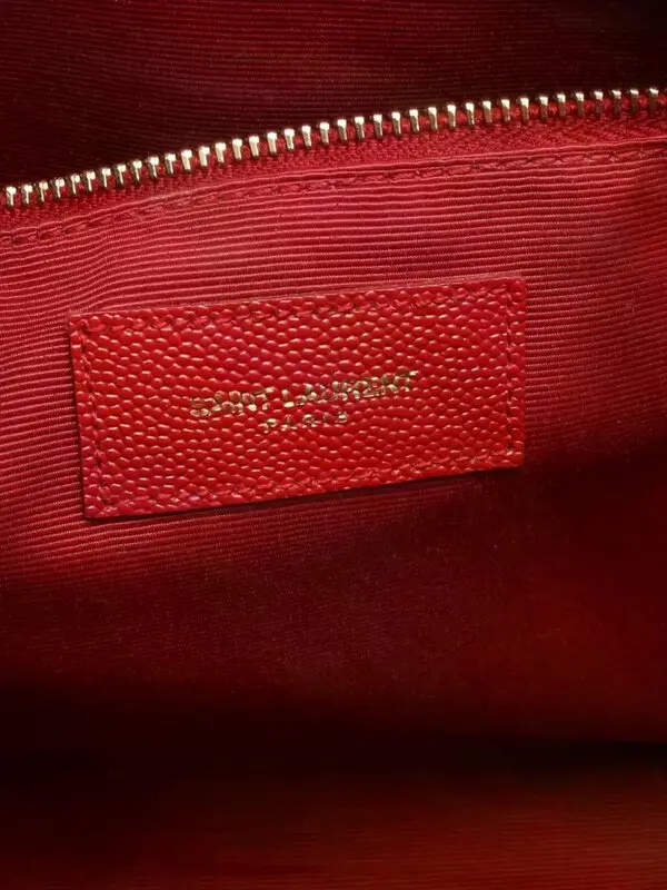 Saint Laurent Grained Leather Top Handle Bag