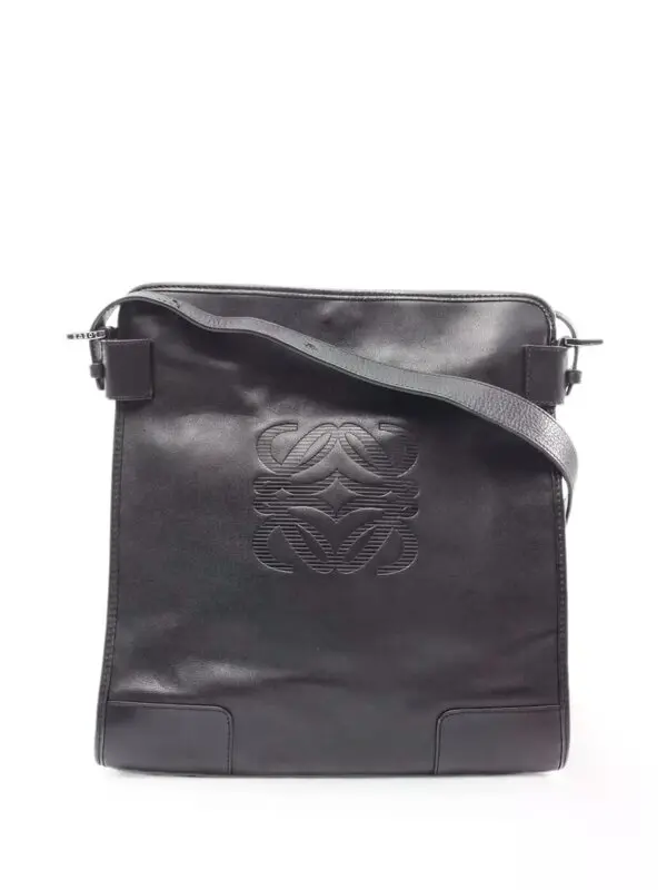 Loewe 2000s Anagram Shoulder Bag - Black