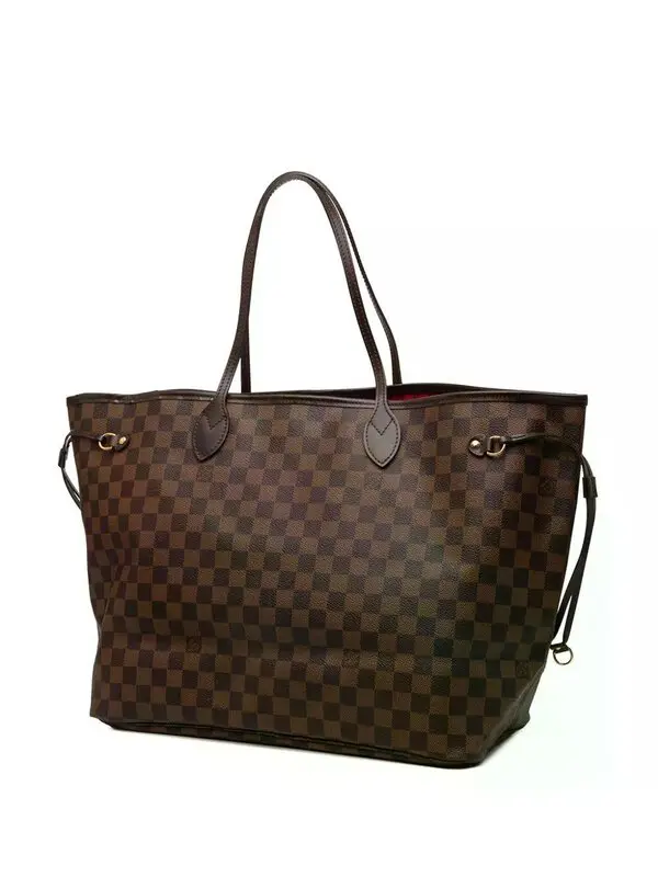 LOUIS VUITTON Damier Ebene Neverfull Gm Tote Bag - Brown