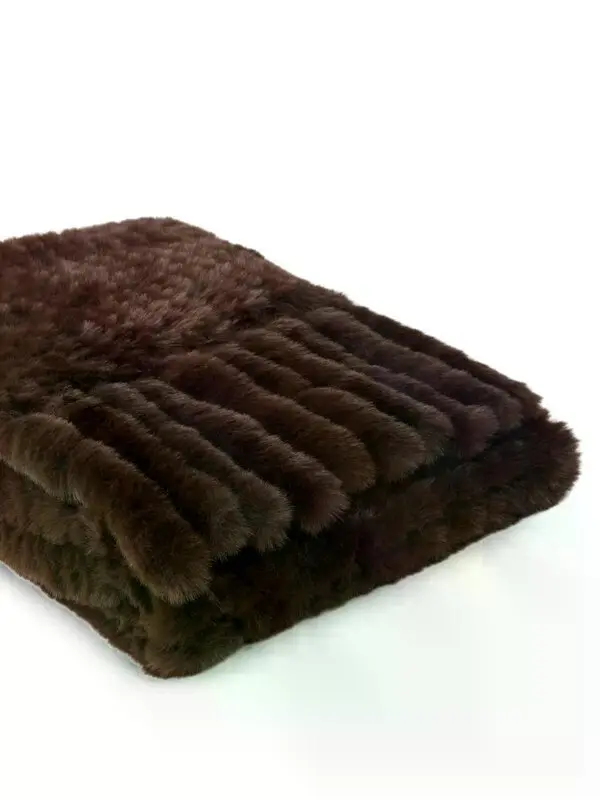 Pinko Faux-fur Fringed Scarf