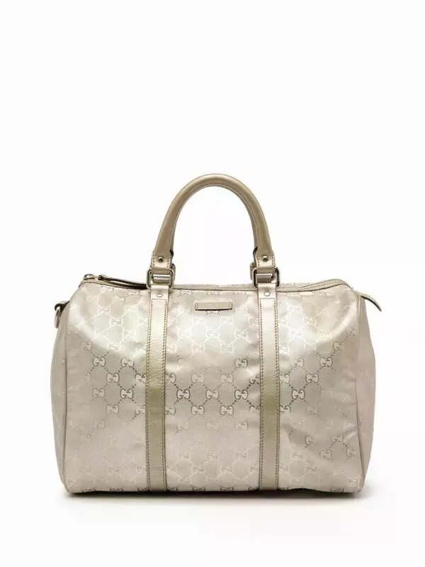 Gucci Gg Imprimé Joy Boston Bag - Gold