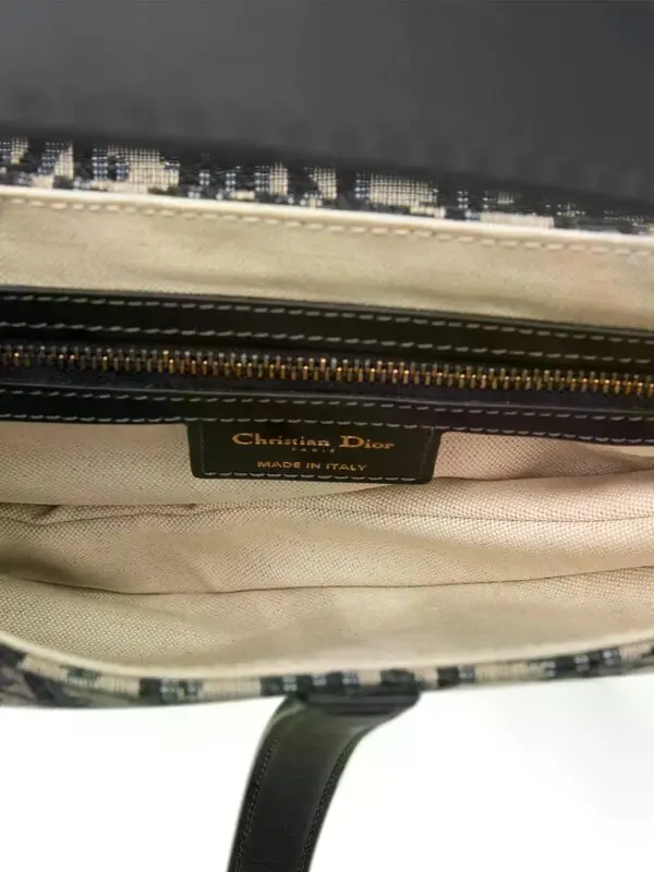 Dior Oblique Canvas Saddle Bag Shoulder Bag - Blue