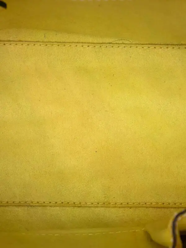 Celine Micro Luggage Tote Bag - Yellow