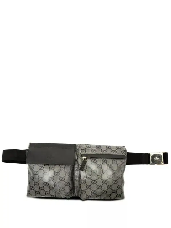Gucci Gg Crystal Belt Bag - Grey