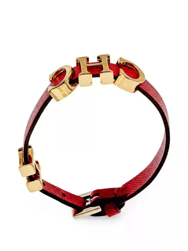 Carolina Herrera Logo Charm Bracelet - Red