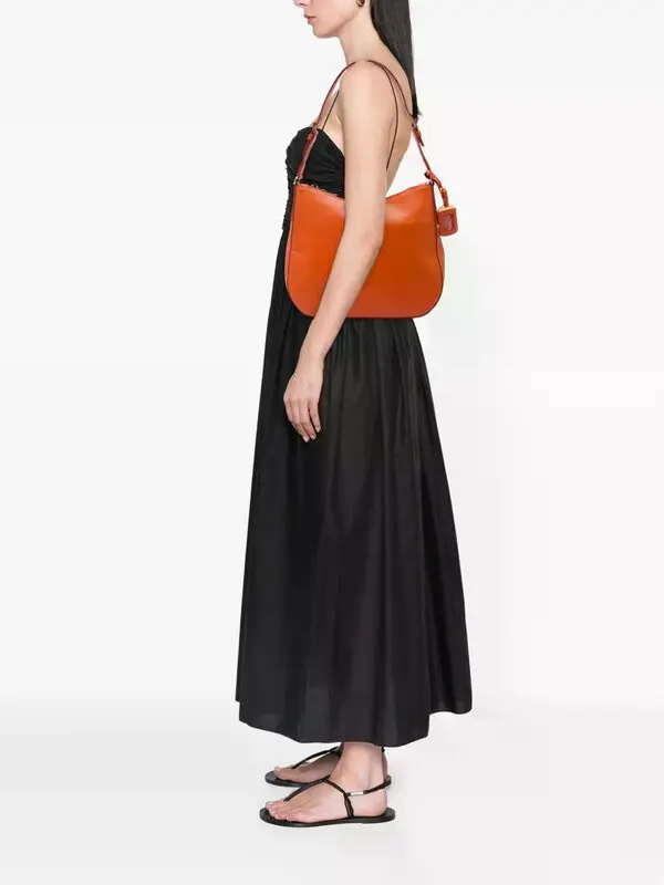 Prada Saffiano Lux Shoulder Bag - Orange