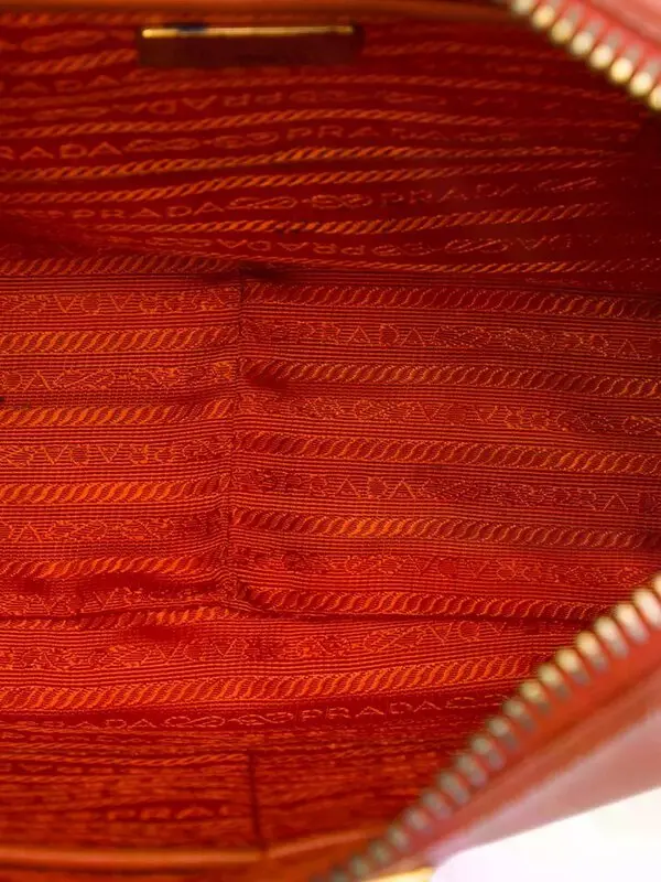 Prada Saffiano Lux Shoulder Bag - Orange