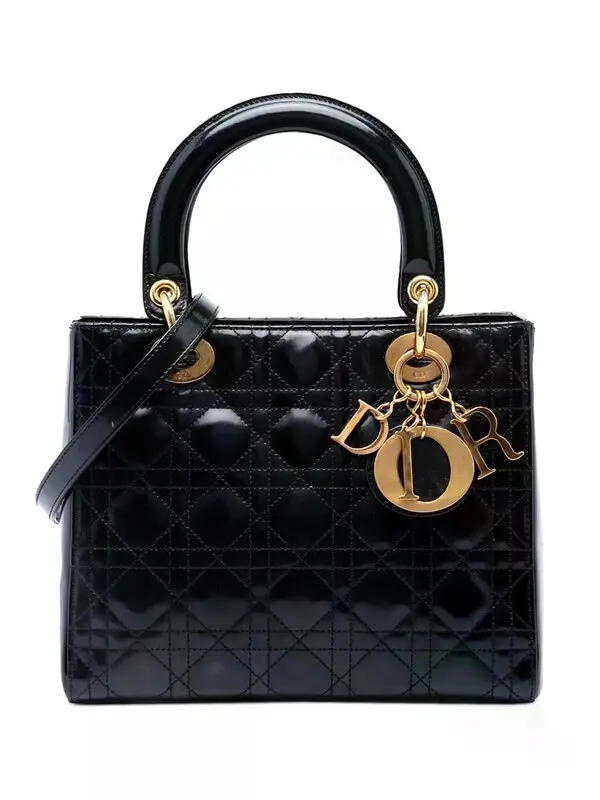 Dior Patent Cannage Lady Satchel