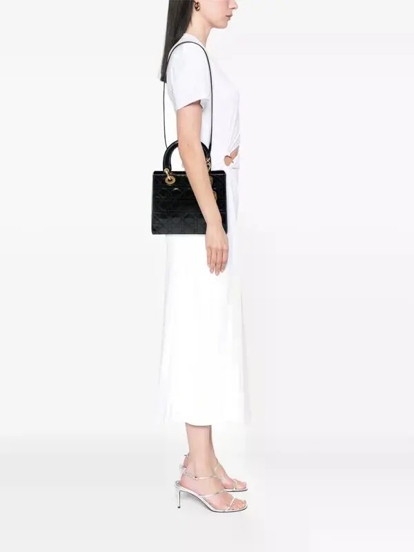 Dior Patent Cannage Lady Satchel