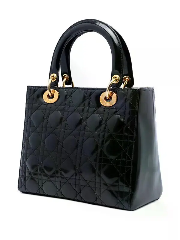 Dior Patent Cannage Lady Satchel