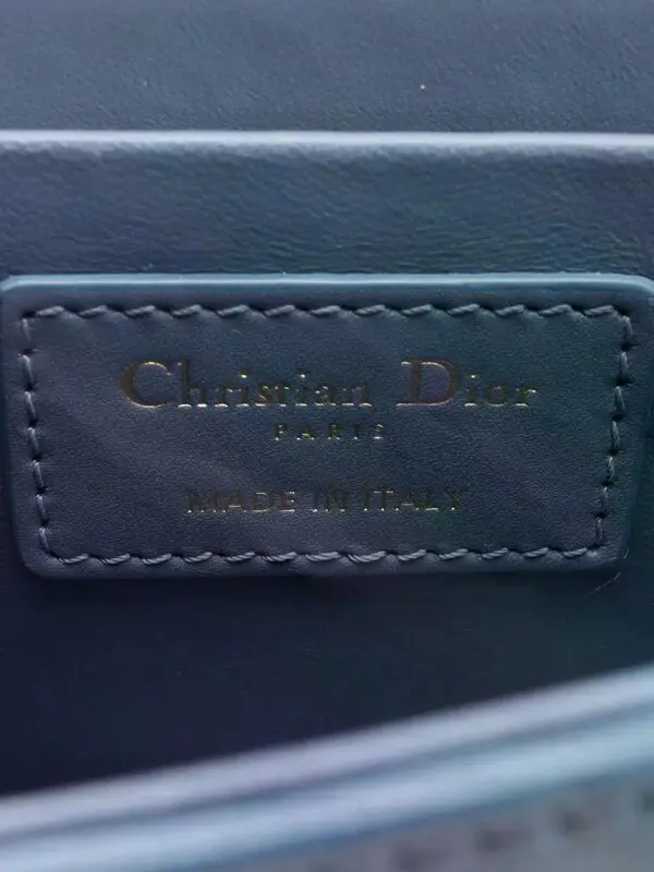Dior 30 Montaigne Micro Leather Crossbody Bag - Blue