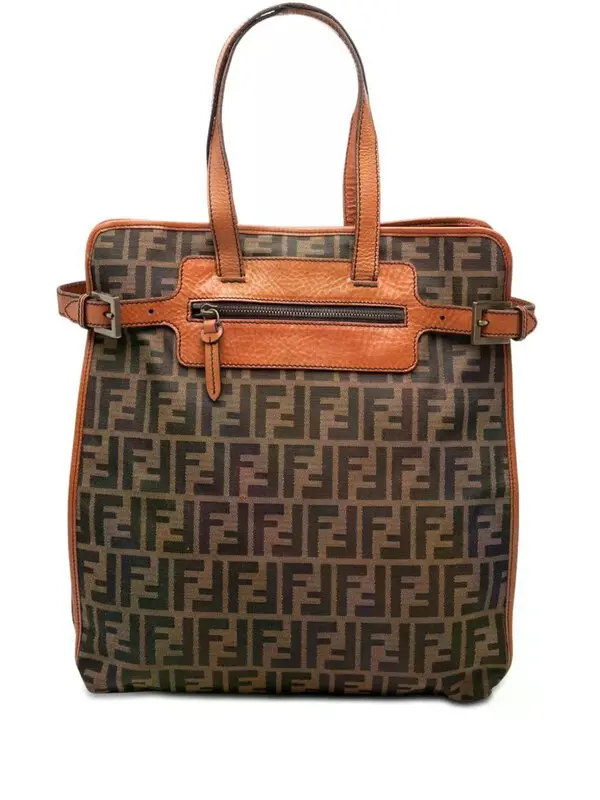 Fendi Zucca Canvas Tote Bag - Brown