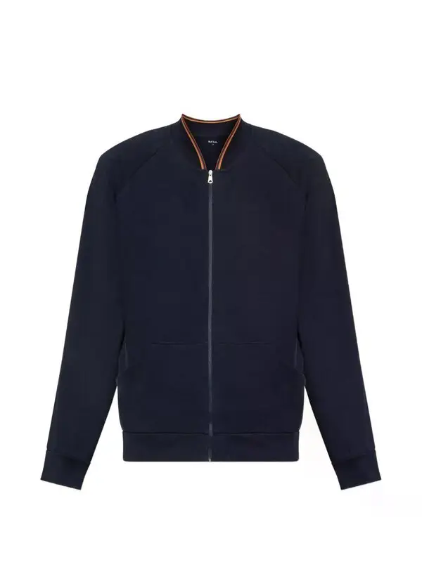 Paul Smith Artist Stripe Trim Zip-up Jacket