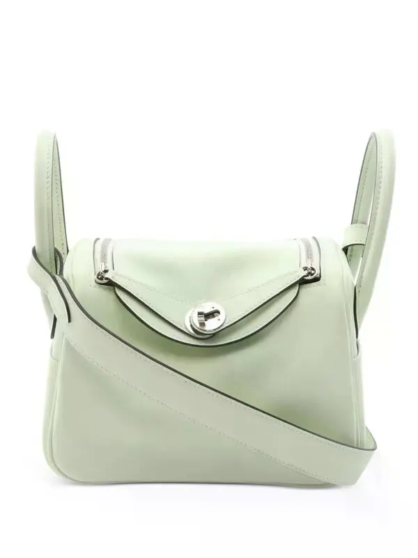 Hermès 2022 Mini Lindy Tote Bag - Green