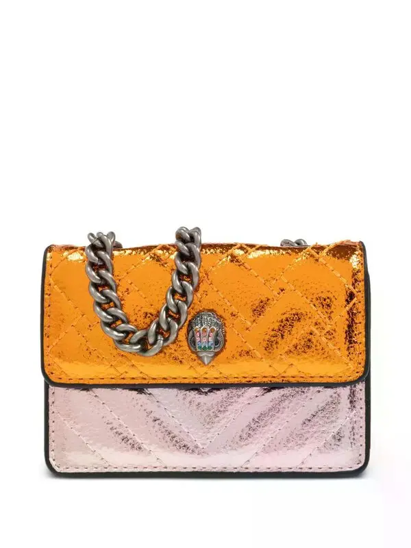 Kurt Geiger Kensington Quilted Leather Shoulder Bag - Orange