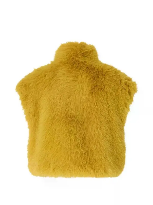 Pinko High-neck Faux Fur Gilet