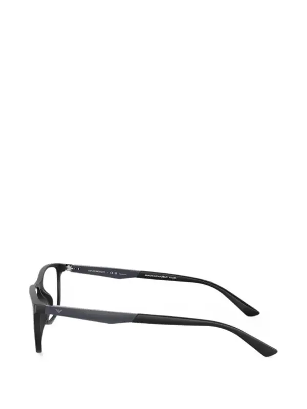 Emporio Armani Rectangle Frame Eyeglasses