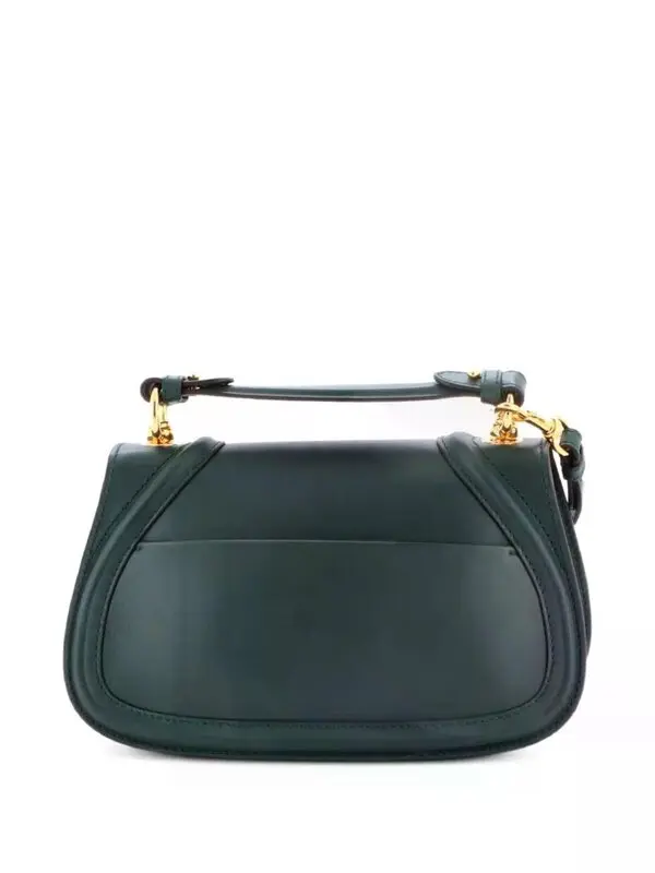Gucci Blondie Nm Top Handle Bag Canvas With Leather Medium Shoulder Bag - Green
