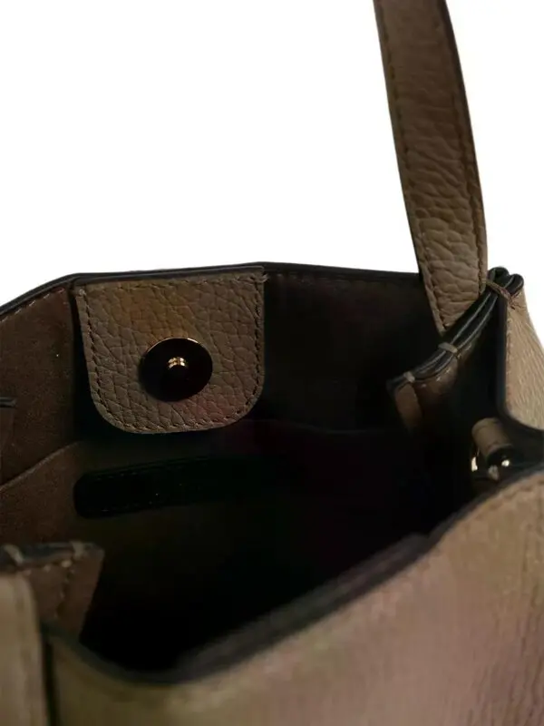 Furla Mini Nuvola Grained Leather Tote Bag - Neutrals