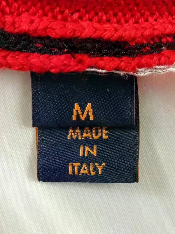 LOUIS VUITTON Logo Patch Striped Sweater