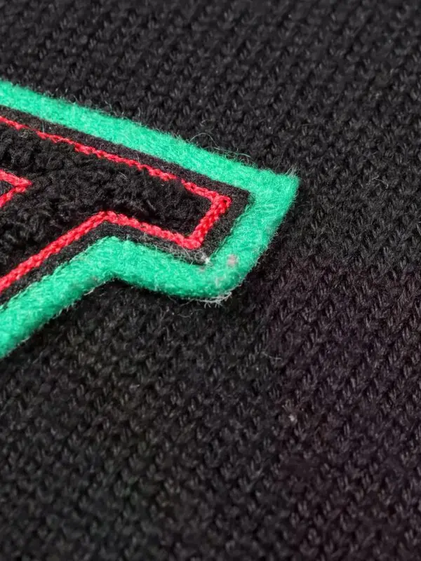 LOUIS VUITTON Logo Patch Striped Sweater