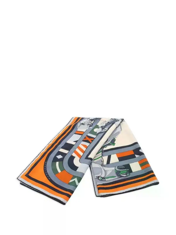 Hermès 2010s Robocabar Scarf - Neutrals