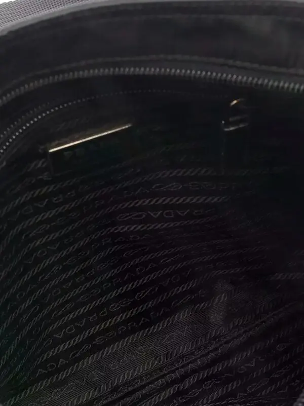 Prada Logo Plaque Shoulder Bag
