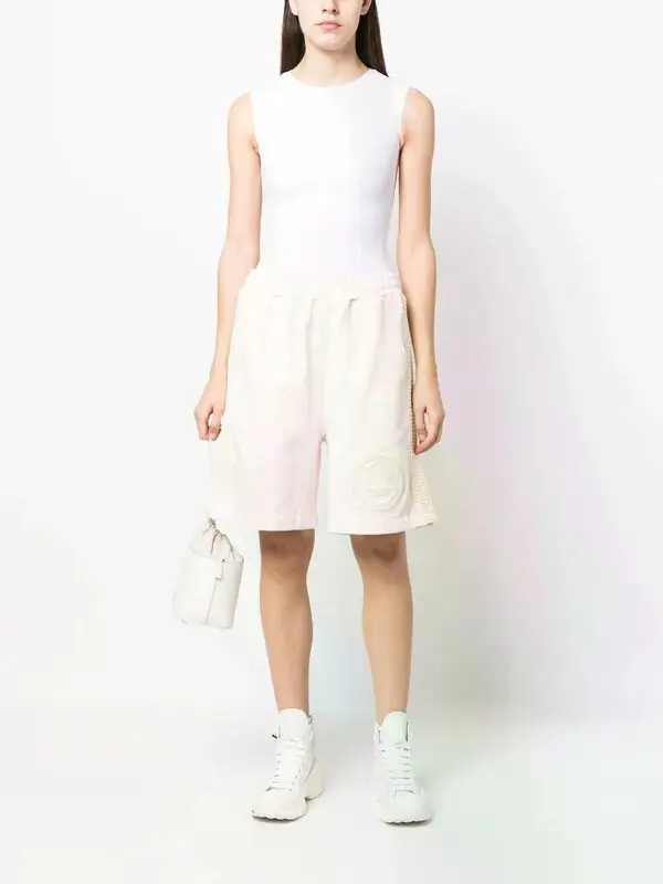 BARROW Cotton Track Shorts With Logo Patch