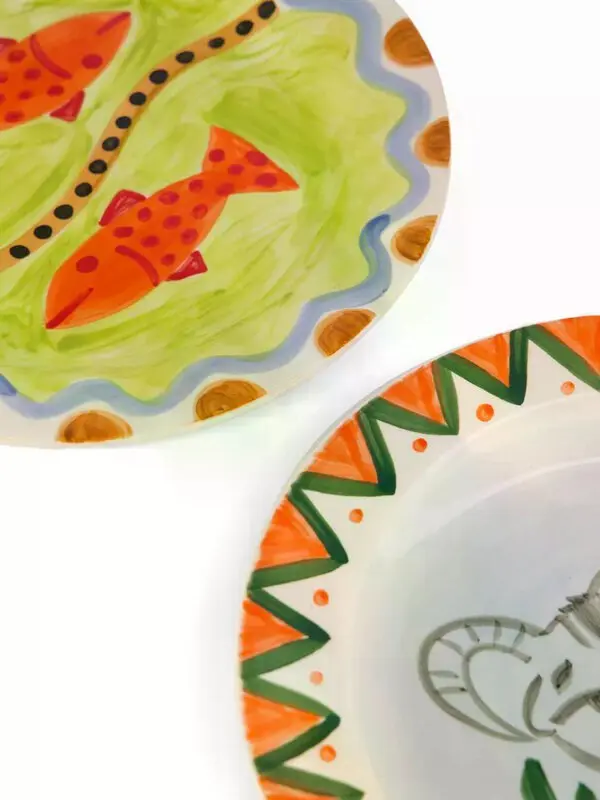 SERAX X Shurleey The Lovers Dinner Plates Set - Green