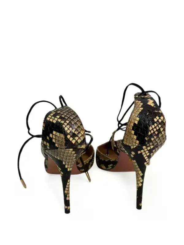 AQUAZZURA Snakeskin-effect High Stiletto Pumps