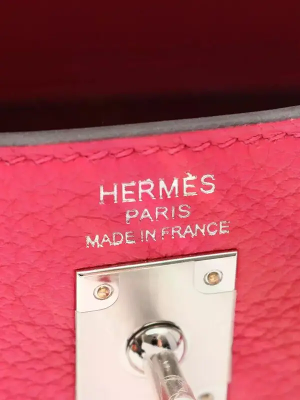 Hermès Kelly 25 Handbag In Togo Leather - Pink