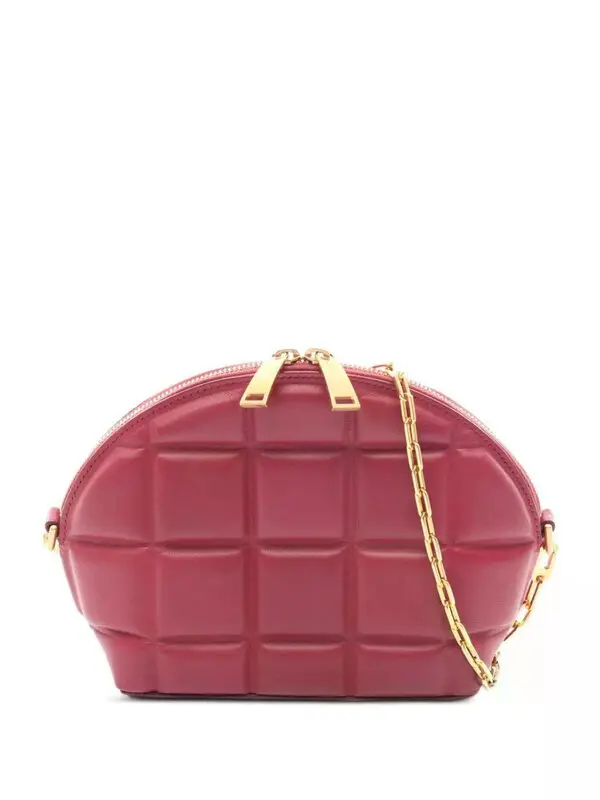 Bottega Veneta Padded Leather Cross Body Bag - Pink