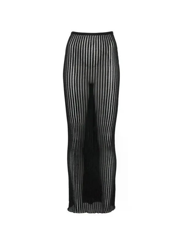 DONDUP Sheer Knit Maxi Skirt