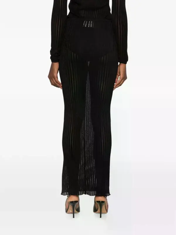 DONDUP Sheer Knit Maxi Skirt