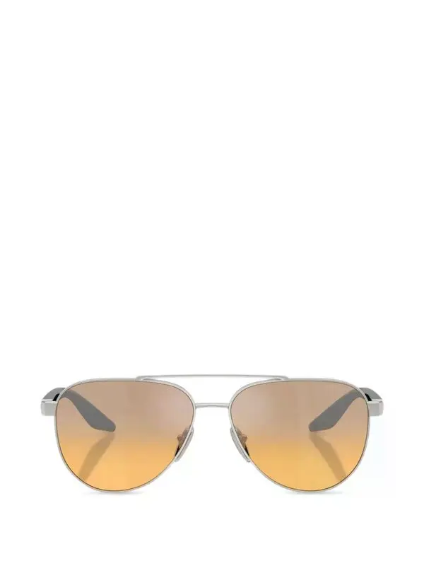 Prada Tone Aviator Sunglasses - Silver