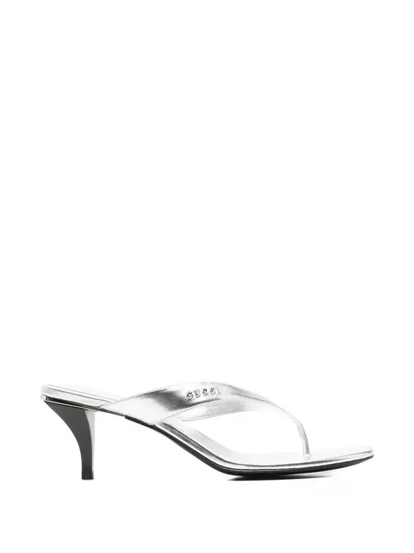 Gucci Thong-strap Sandals - Silver