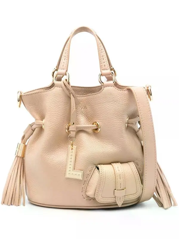 LANCEL Premier Flirt Leather Bucket Bag - Neutrals