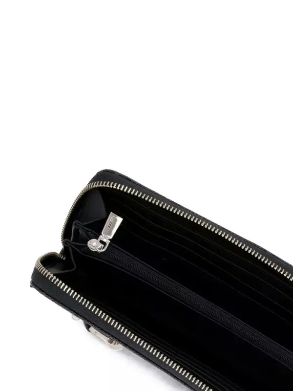 Guess Leona 4g-pattern Buckled Wallet