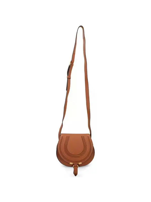 Chloé Marcie Saddle Cross Body Bag - Brown